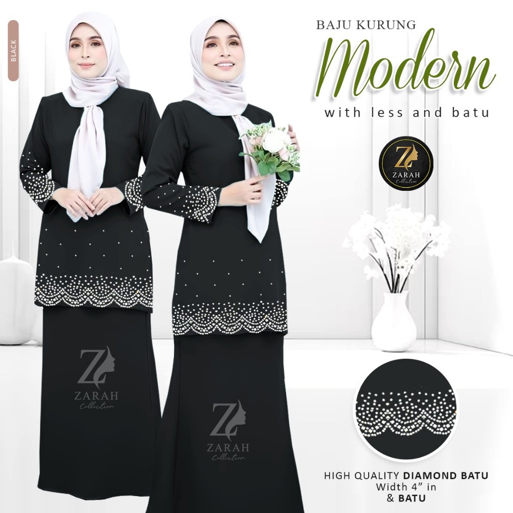 High Quality Baju Kurung With Dianmond Batu New Design 2025 Raya ...