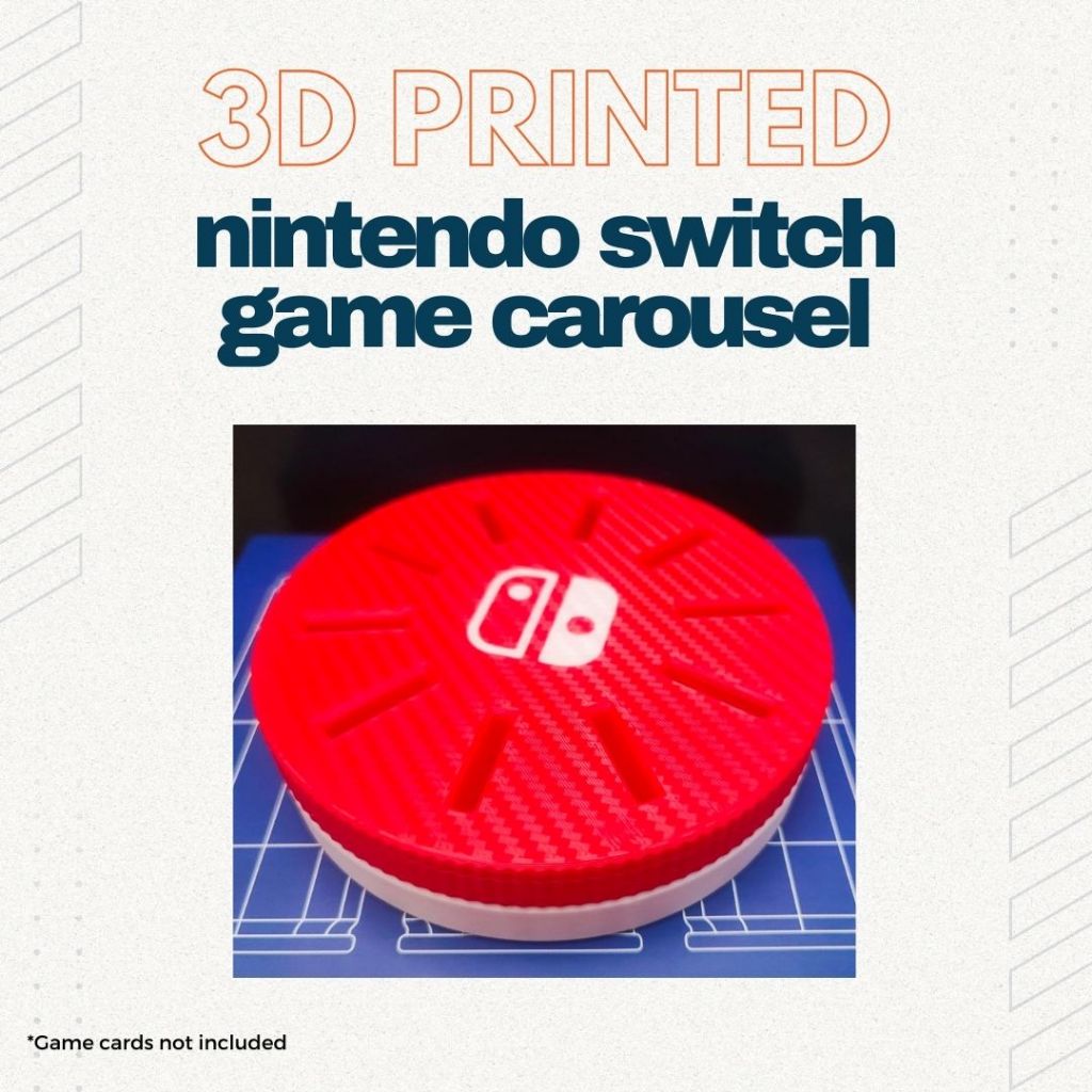 3D printed Nintendo Switch Game Carousel. Switch Game Card Storage ...