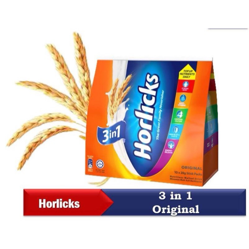 SEMENANJUNG WM Horlicks 3 in 1 Nutritious Malted Drink (10 x 28g ...