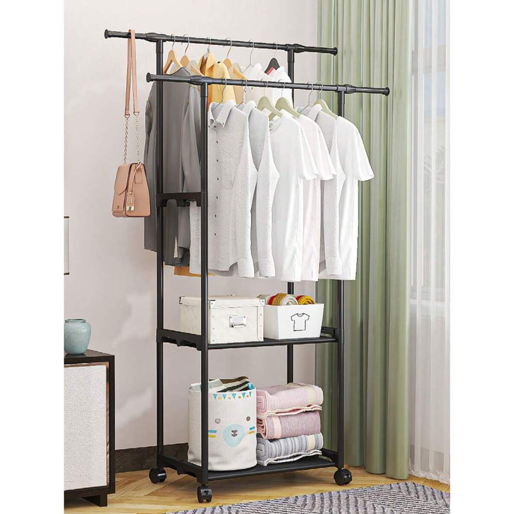 100cm Large Cloth Garment Hanging Organizer Rack Clothes Rack with ...