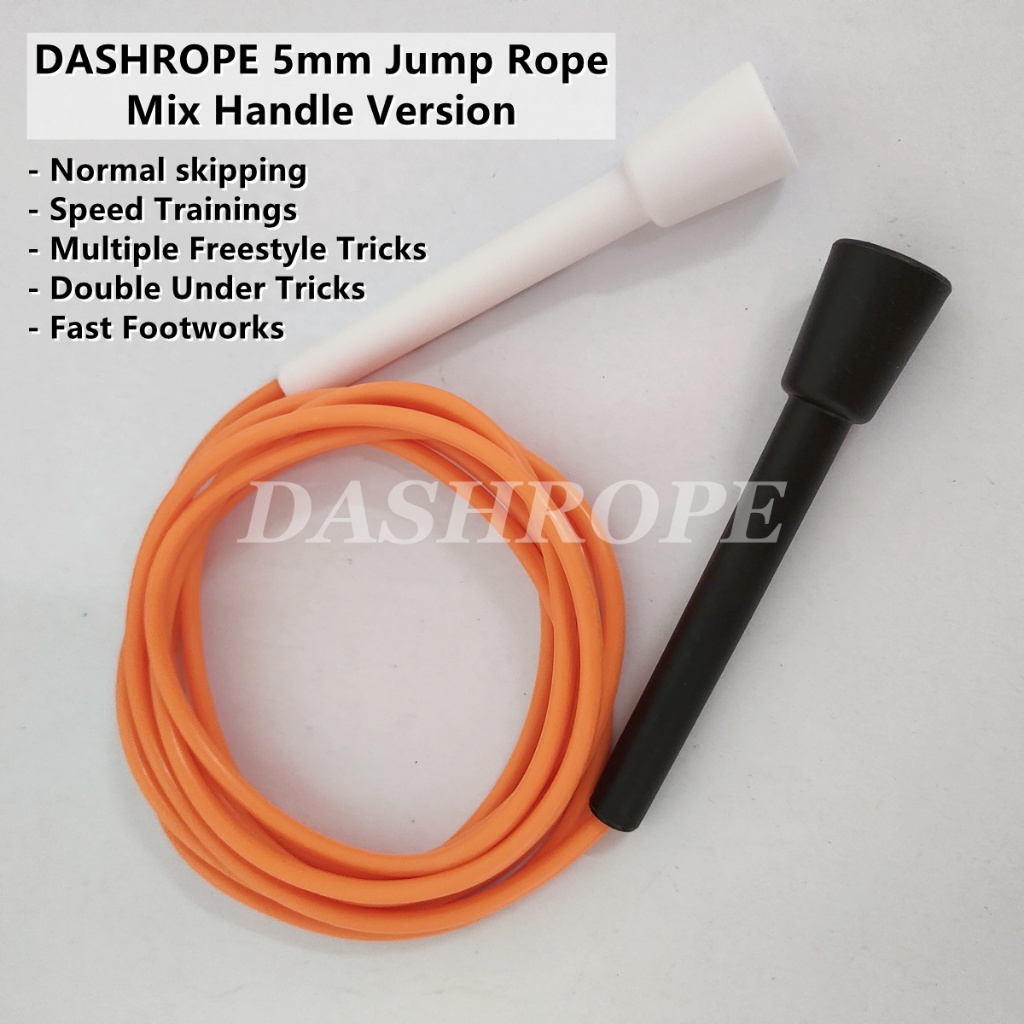 DASHROPE 5mm PVC Speed Freestyle Jump Ropes RA Money Rope Tali Lompat ...
