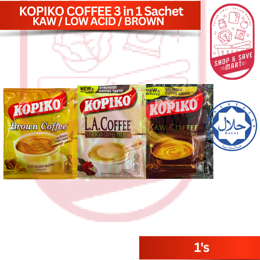 Kopiko Coffee 3 in 1 Premix Sachet Series | Kopiko Premixed Coffee 3 In ...