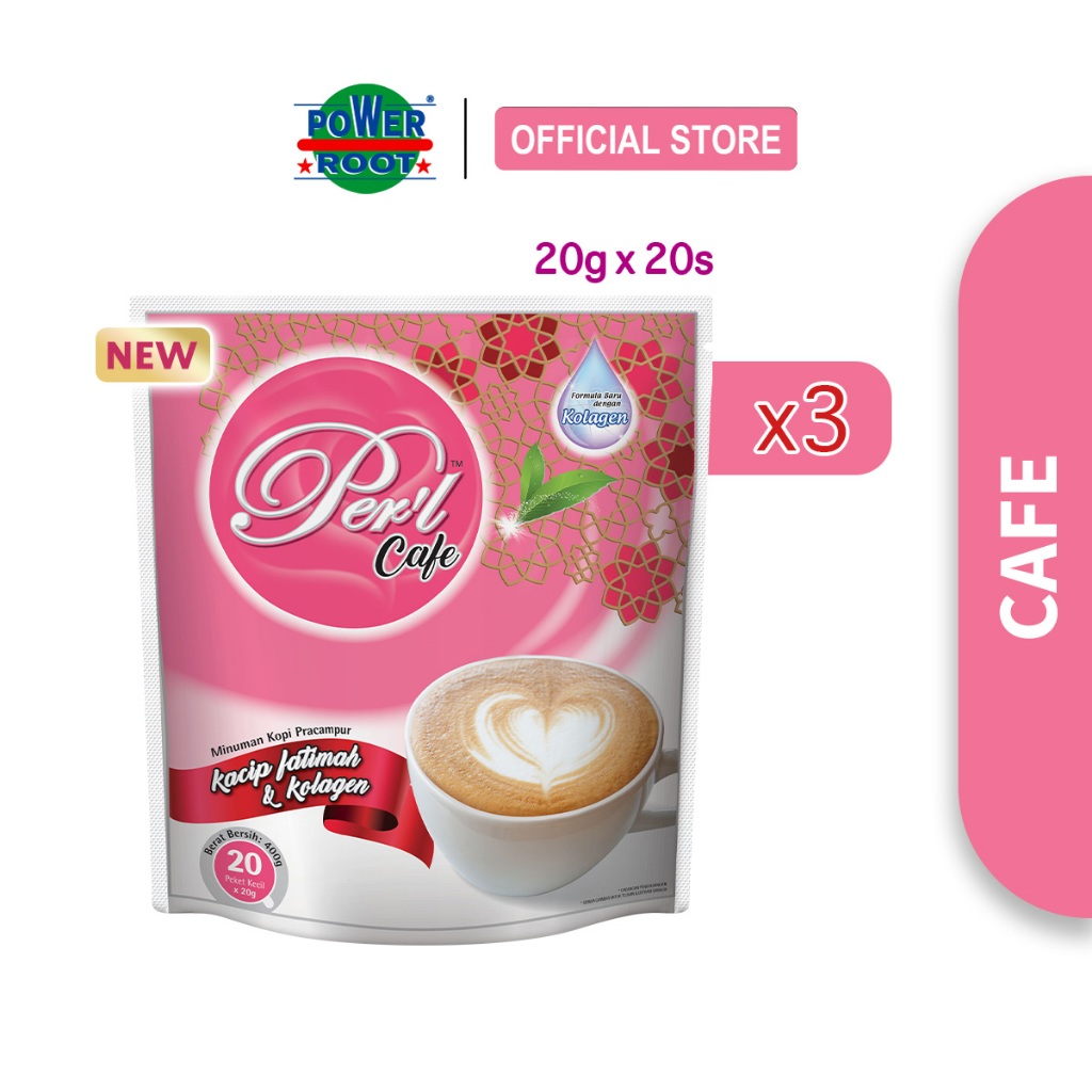 Per'l Kacip Fatimah & Collagen Cafe (20g x 20 Sachets x 3 Packs) | Shopee Singapore