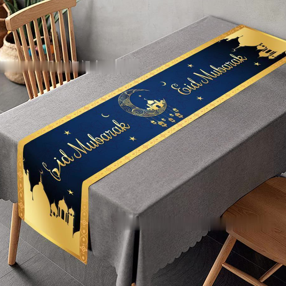 Table Runner Raya Aidilfitri Table Cloth Muslim Hari Raya Decoration ...