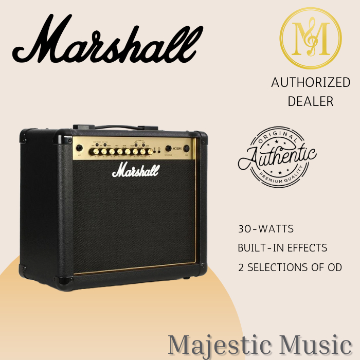 Marshall MG30GFX 1x10” Electric Guitar Combo Amp Amplifier (MG30 ...