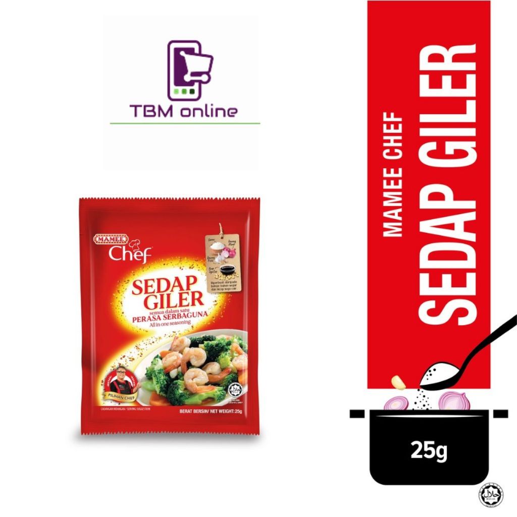 Mamee Chef SEDAP GILER All in 1 Seasoning Individual Sachets 25g ...