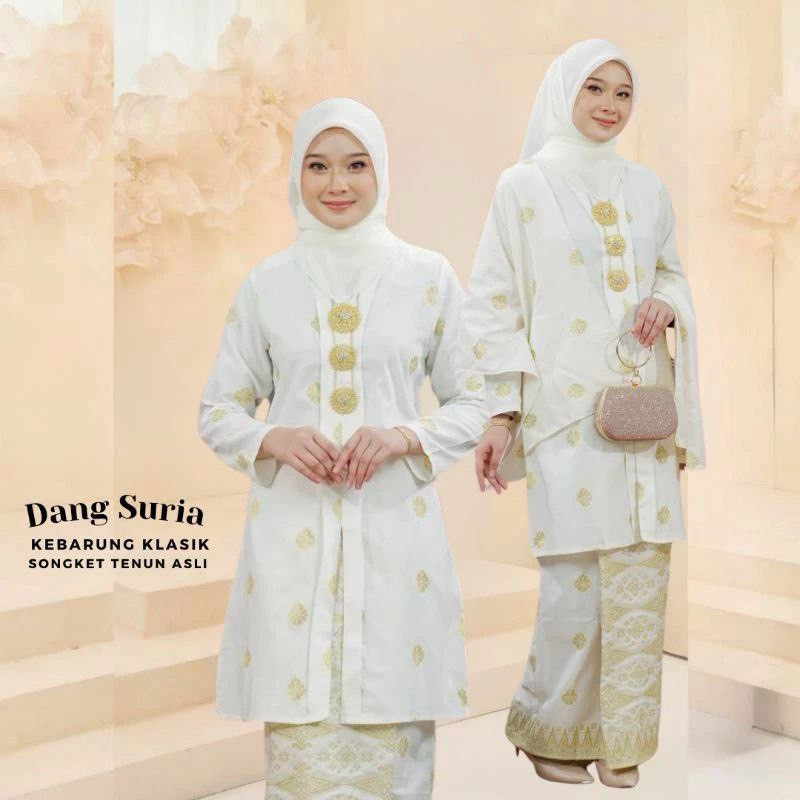 New!! Classic KEBAYA DANG SURIA KURUNG WOVEN SONGKET KEBAYA PLUS SIZE ...