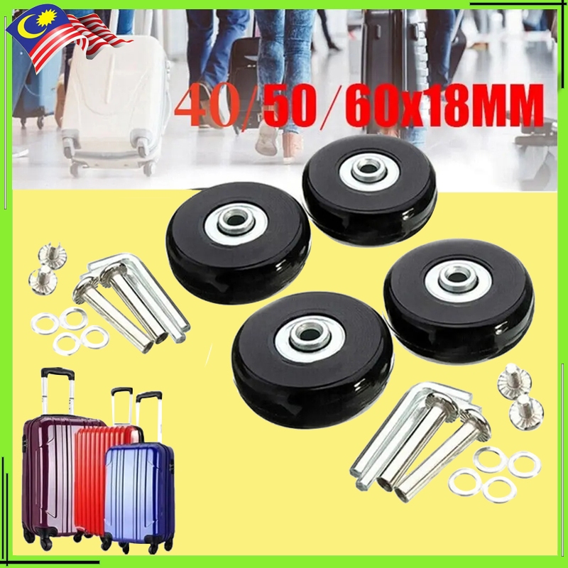 4Pcs Suitcase Wheel Dia40/50/60mm Luggage Wheels Replacement Suitcase ...