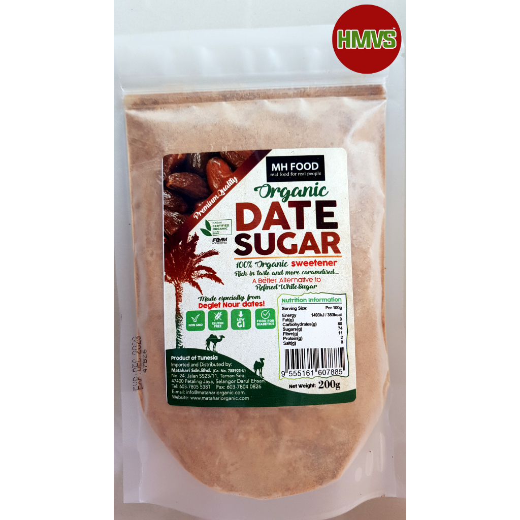 MH Food Organic Date Sugar 200g | Shopee Singapore