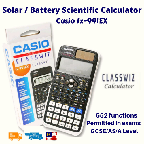 Casio fx-991EX CLASSWIZ Series School Scientific Solar/ Battery ...