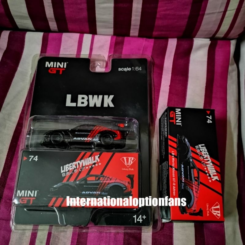 MINI GT LBWK LIBERTY WALK LB WORKS YOKOHAMA ADVAN NISSAN R35 GTR 74 | Shopee Singapore