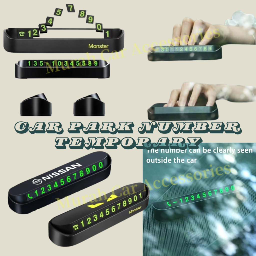 Phone Number Card Plate Car Sticker Telephone Number Car Park Stop ...