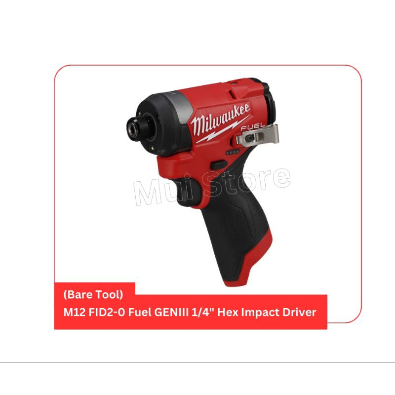 Milwaukee M12 FID2-0 Fuel GENIII 1/4" Hex Impact (Bare Tool) | Shopee ...