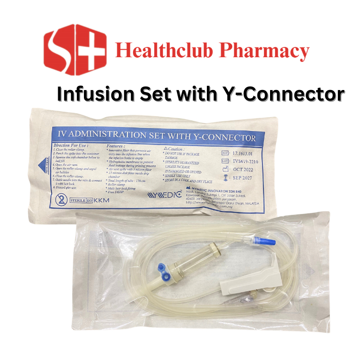 MYMEDIC Sterile IV Infusion Set with Y-Connector, Sterile Basic ...