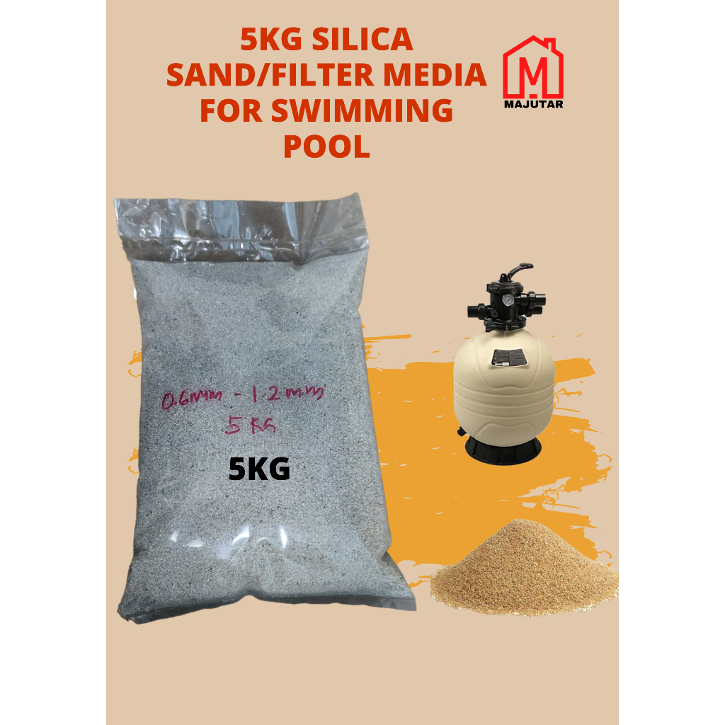 Silica Sand - Swimming Pool Filter Media 5Kg per Bag | Shopee Singapore