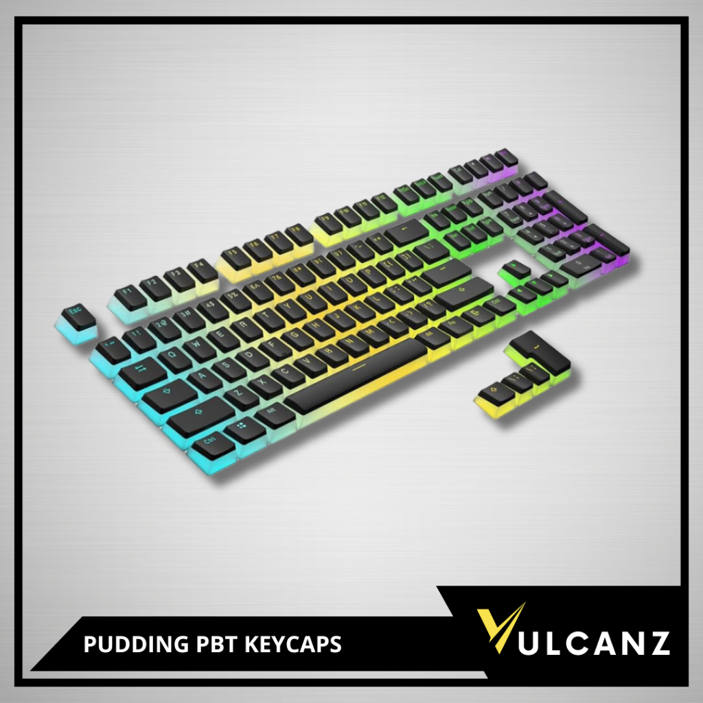 PUDDING KEYCAPS PBT DOUBLE SHOT INJECTION KEYCAP FOR MECHANICAL ...