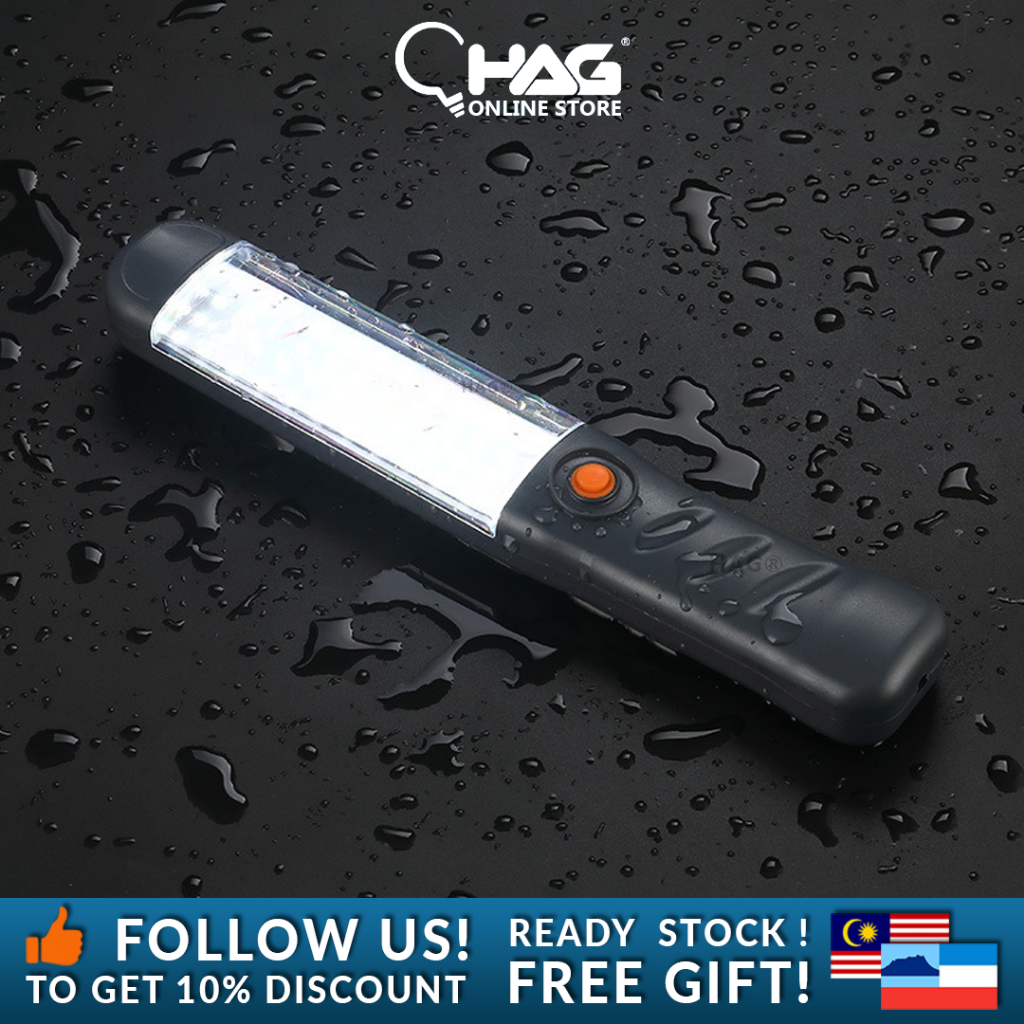 HAG Rechargeable LED Torch Light (Black) | Shopee Singapore