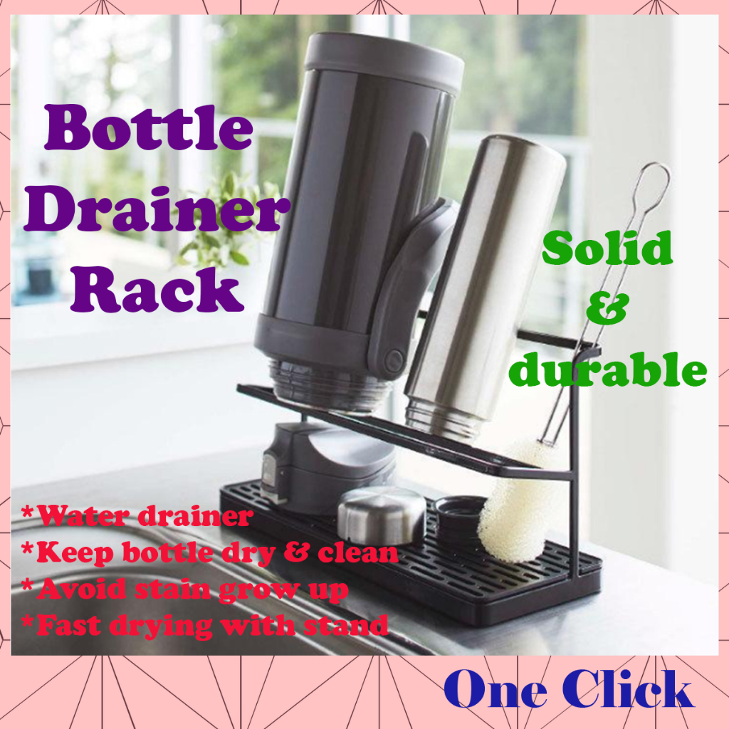 Baby Bottle Drying Rack Cup Water Bottles Drainer Rack Drying Stand Rak ...