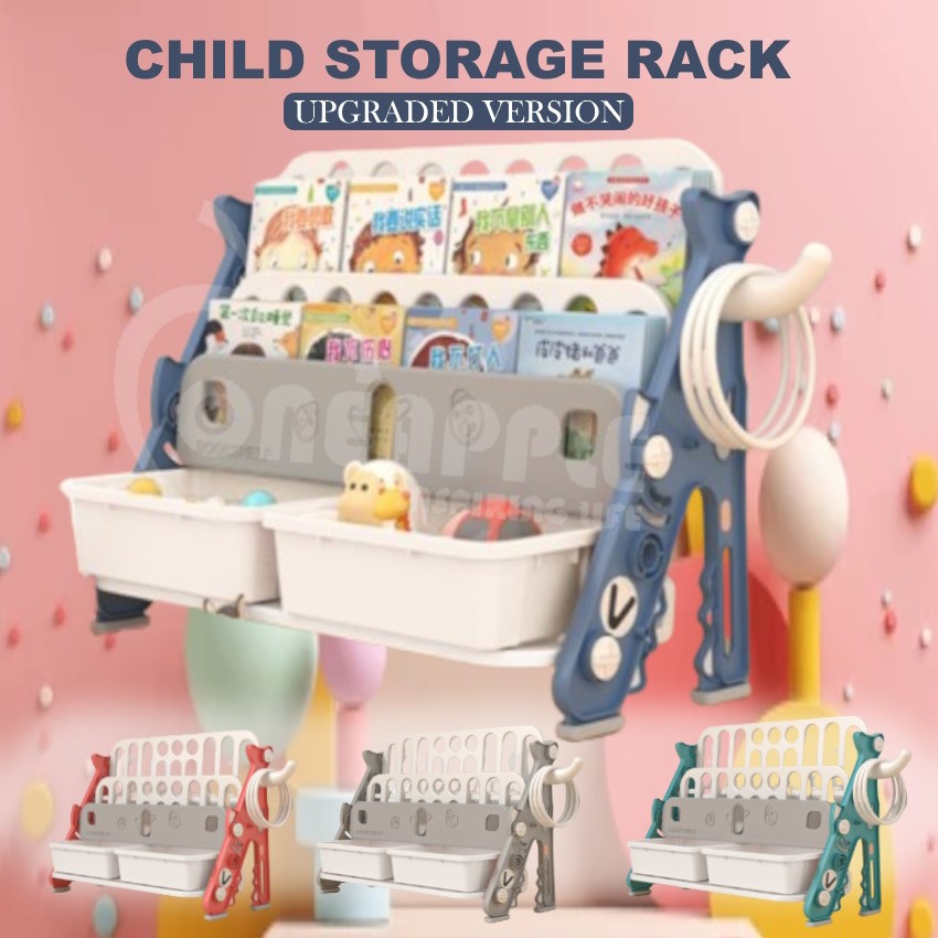 Multiple Sizes Shark Design Child Storage Rack Children Storage Toy ...