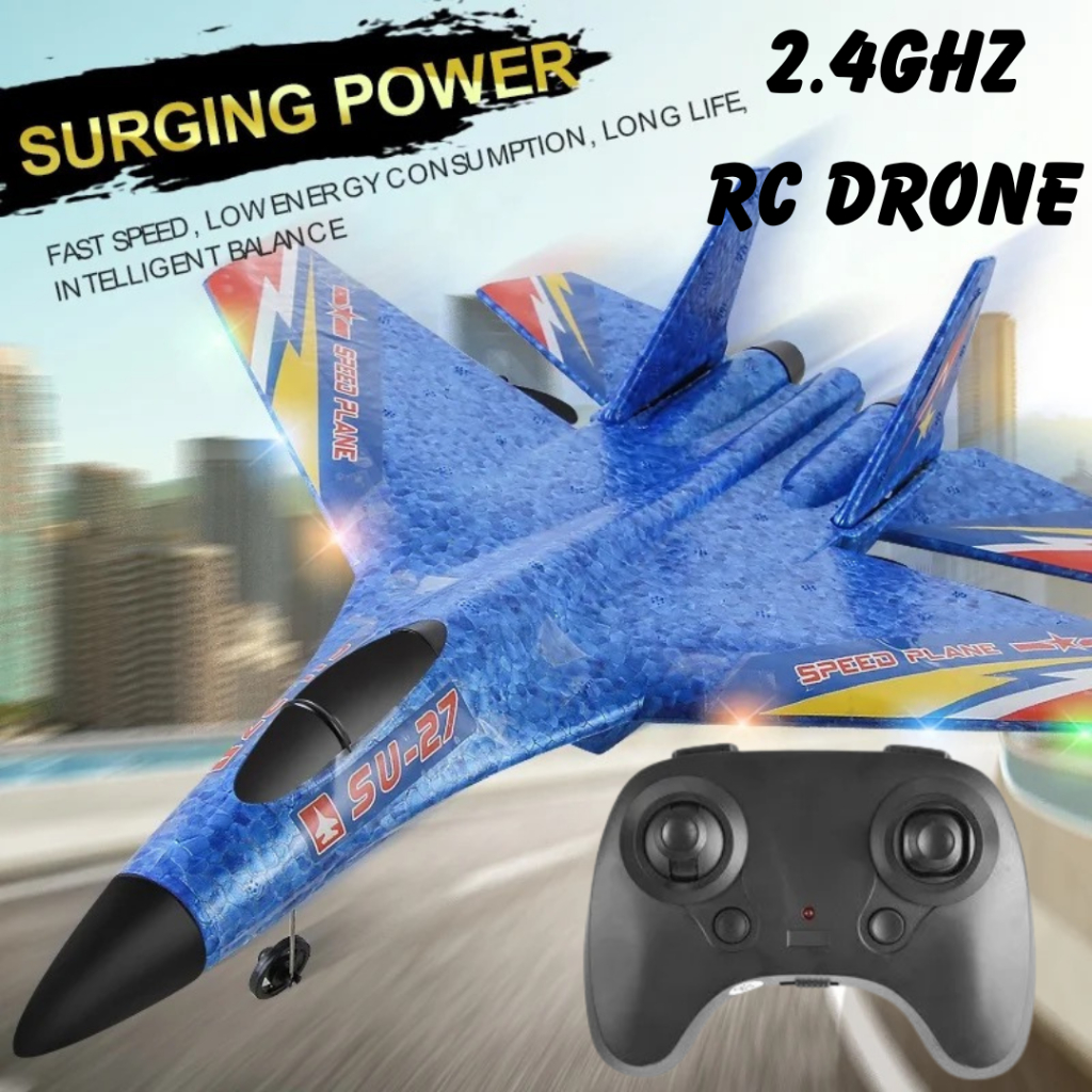 2.4G Remote Control Airplane RC Airplane LED Drone Fighter Glider RC ...