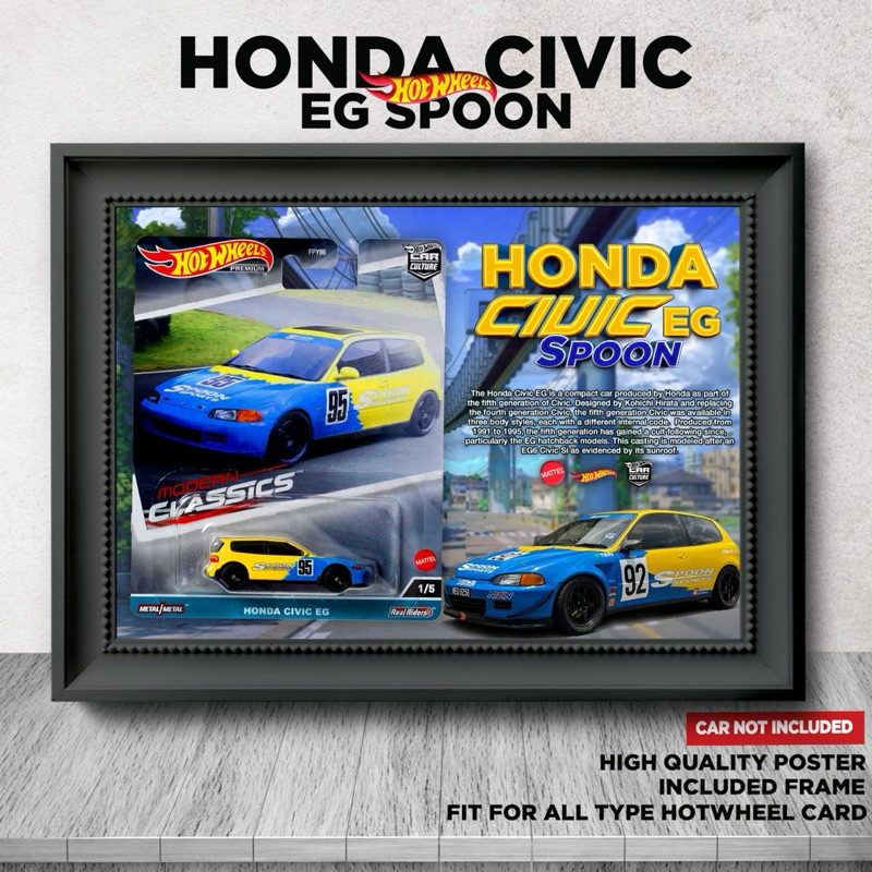Frame Hotwheels Honda Civic EG SPOON Frame | Shopee Singapore
