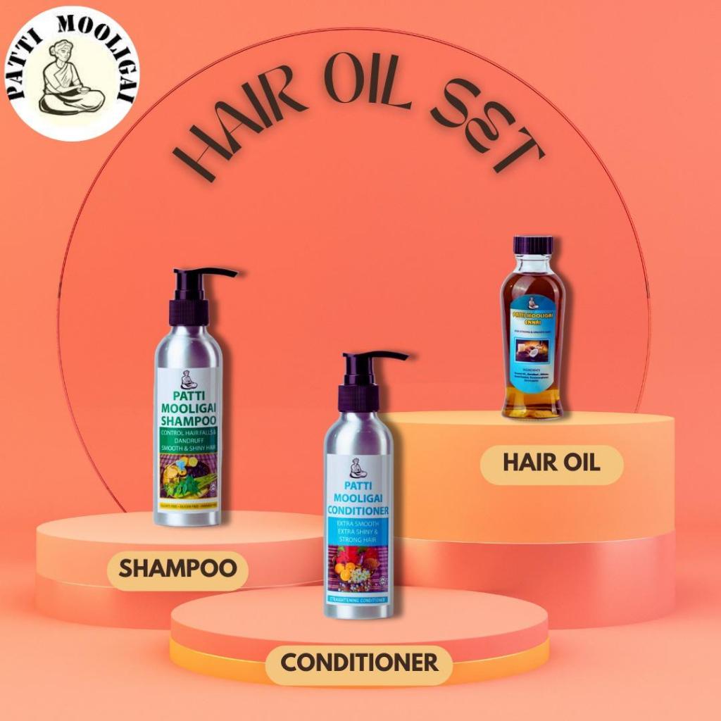 Patti Mooligai Adult Hair Oil Set | Shopee Singapore