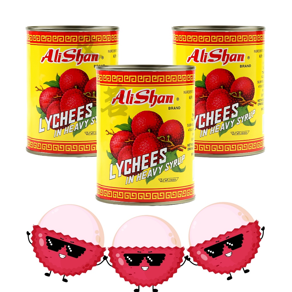 AliShan Lychee in Heavy Syrups 565g AliShan Brand Canned Sugar Water ...