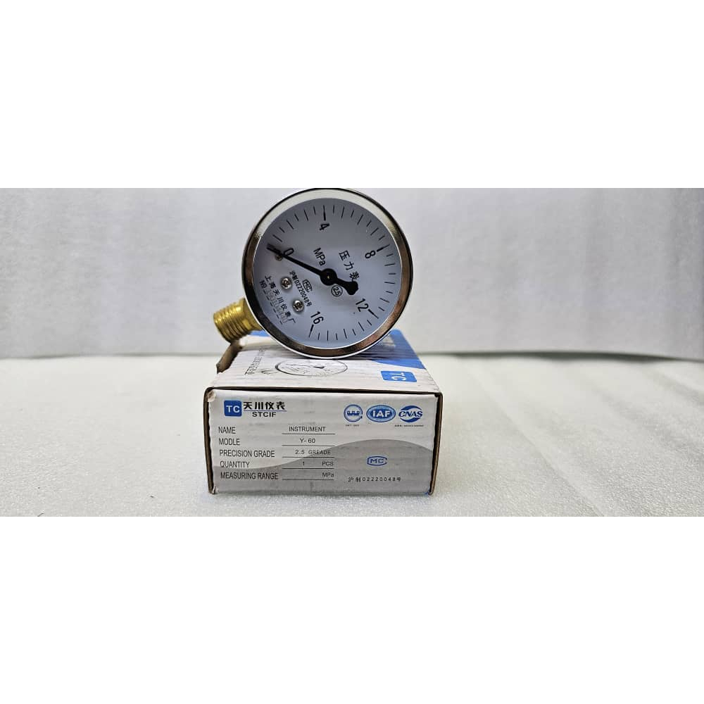 Y-60 PRESSURE GAUGE (WATER) | Shopee Singapore
