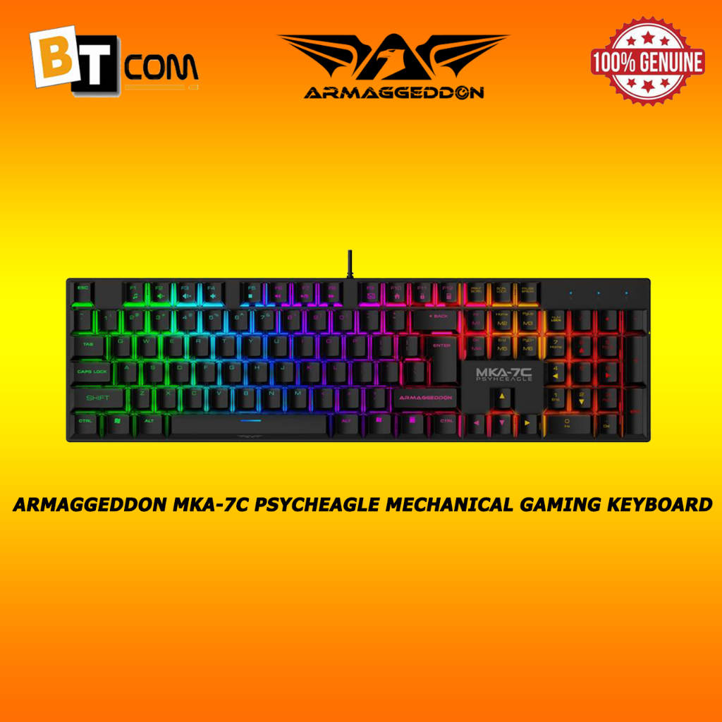 Armaggeddon MKA-7C PSYCHEAGLE Mechanical Gaming Keyboard | Shopee Singapore