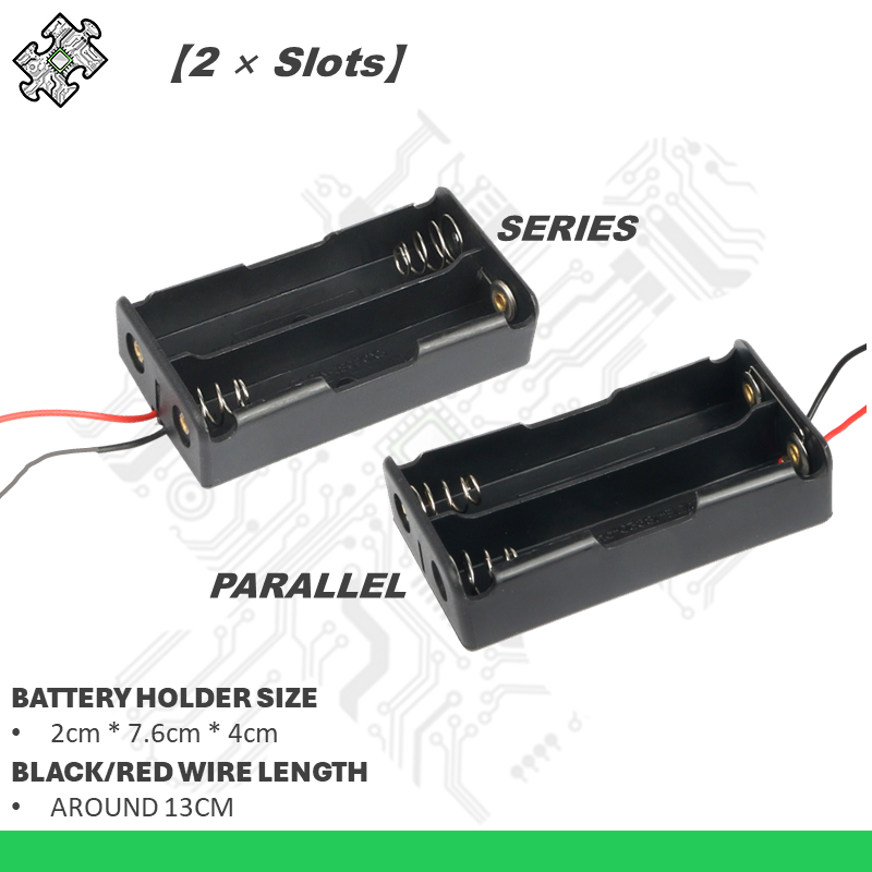 18650 Battery Holder Socket with Wire Multiply Size Options 18650 ...