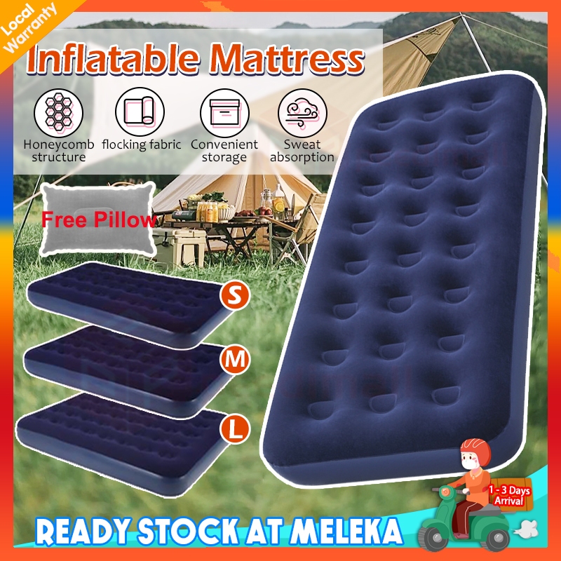 Inflatable Air Bed Single/Queen Size Camping Outdoor Mattress 22cm ...