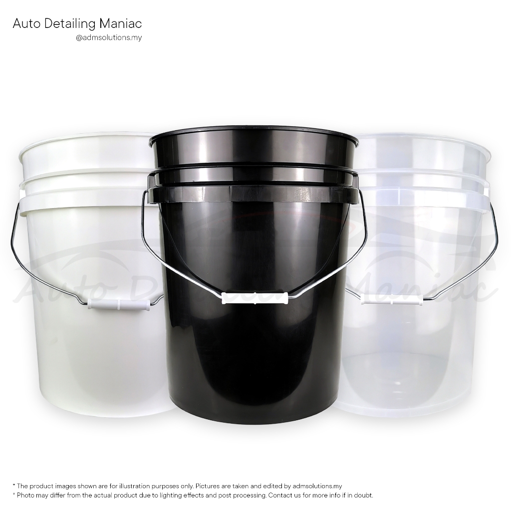 Car Wash Bucket (5 GAL) US Spec'd 18L/ 5Gallon Pail Optional Gamma Seal ...