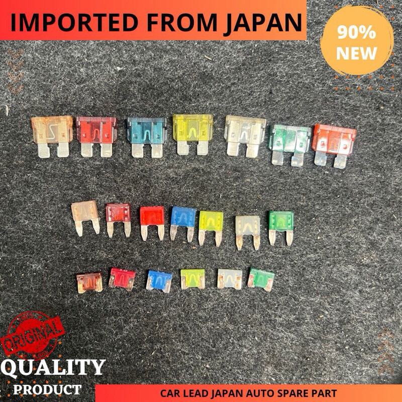 USED JAPAN VEHICLE FUSE STANDARD FUSE MINI FUSE MICRO FUSE(10) IMPORTED ...