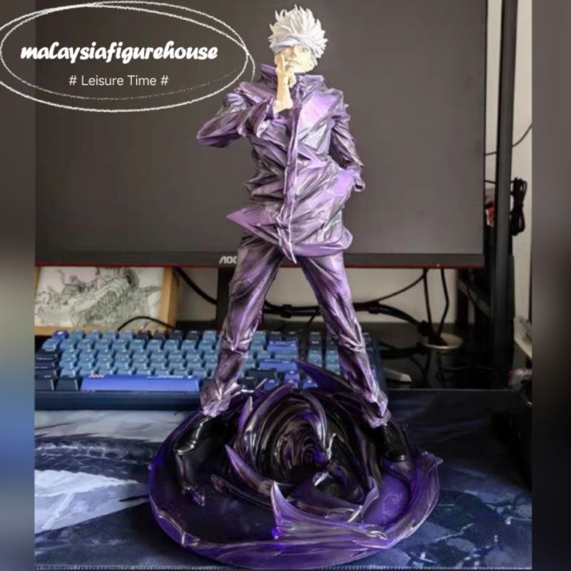 25CM JUJUTSU KAISEN UNO STANDING GOJO SATORU COPY RESIN FIGURE STATUE ...