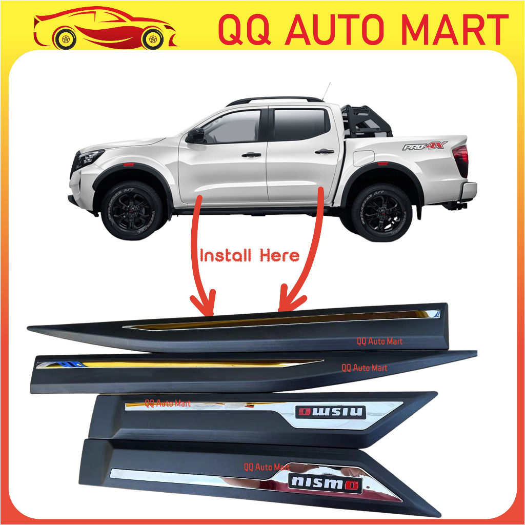 Nissan Navara NP300 Pro4x Side Door Moulding / SIDE DOORS CLADDING ...