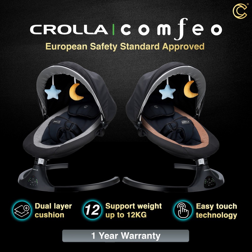 Crolla Comfeo Baby Swing Dual Layer Cushion (New Born to 12kg) | Shopee ...