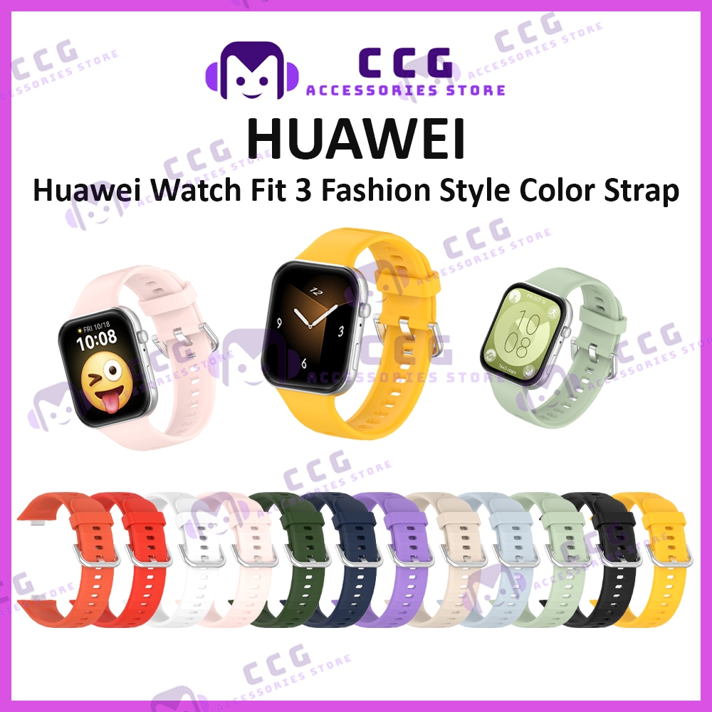 Huawei Watch Fit 3 Fashion Color Strap / Smartwatch Sport Color Strap ...