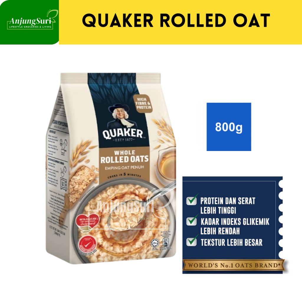 Quaker Oat Whole Rolled Oats With Beta Glucan Reduce Cholestrol Emping ...