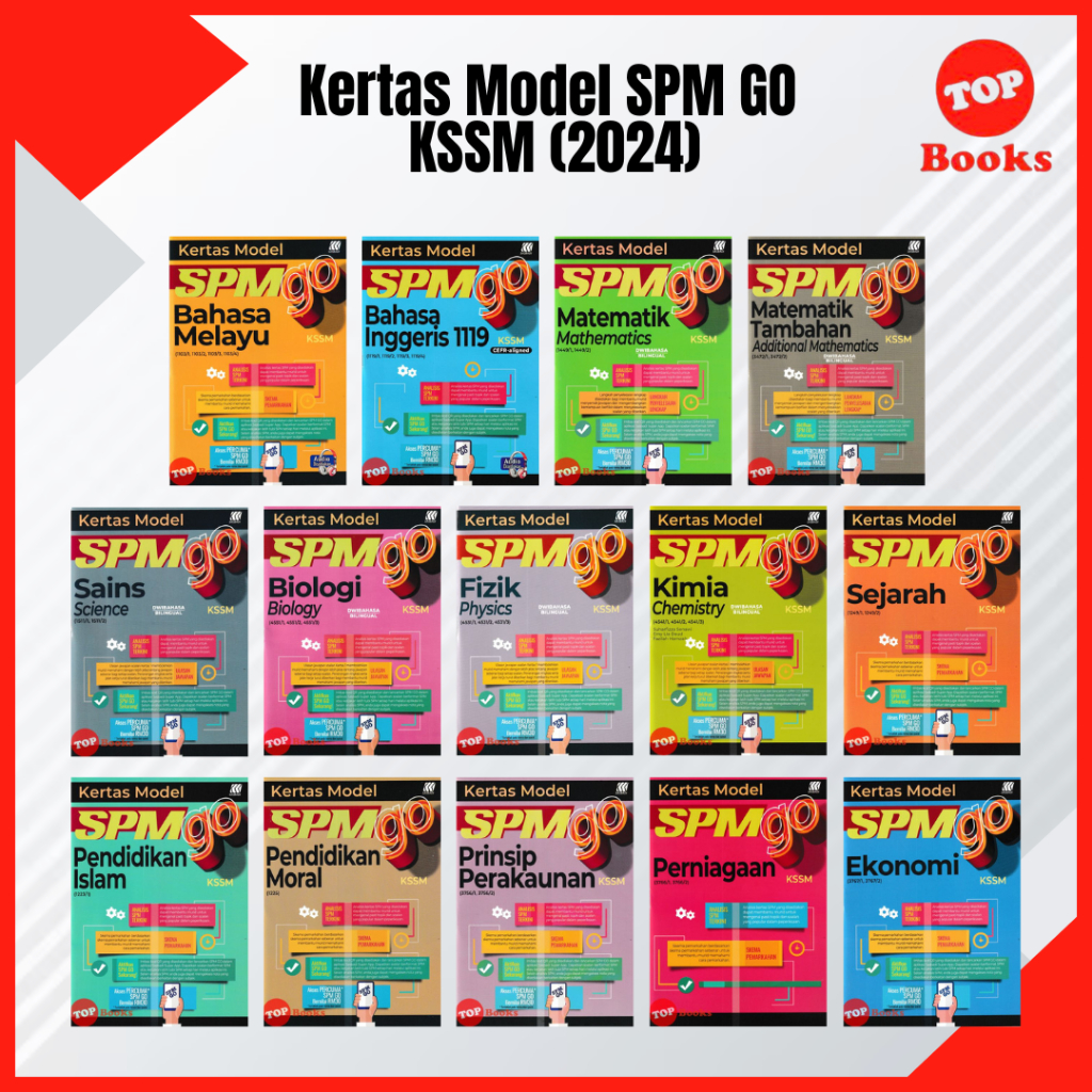 [TOPBOOKS Sasbadi] Practice Book : SPM GO KSSM Model Paper (2024) | Shopee Singapore