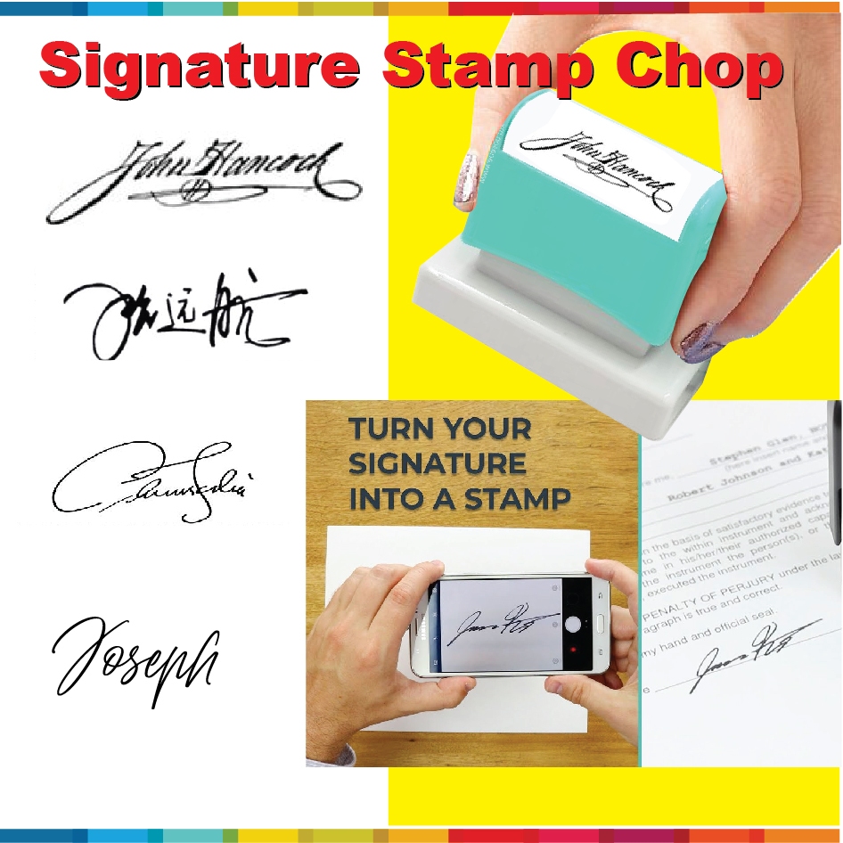 Signature Stamp / Parcel Receive / Invoice Stamp / Cop / Sign cop ...