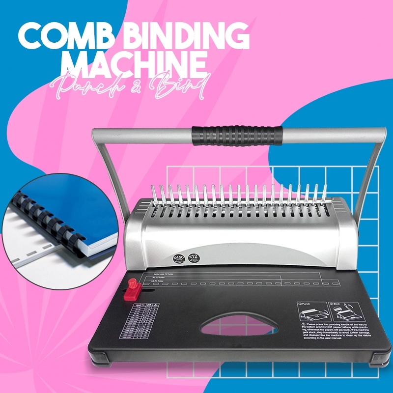 QUAFF Ring Binding Machine A4 Comb Binding Machine/Heavy Duty Binding Machine/Wire Binding ...