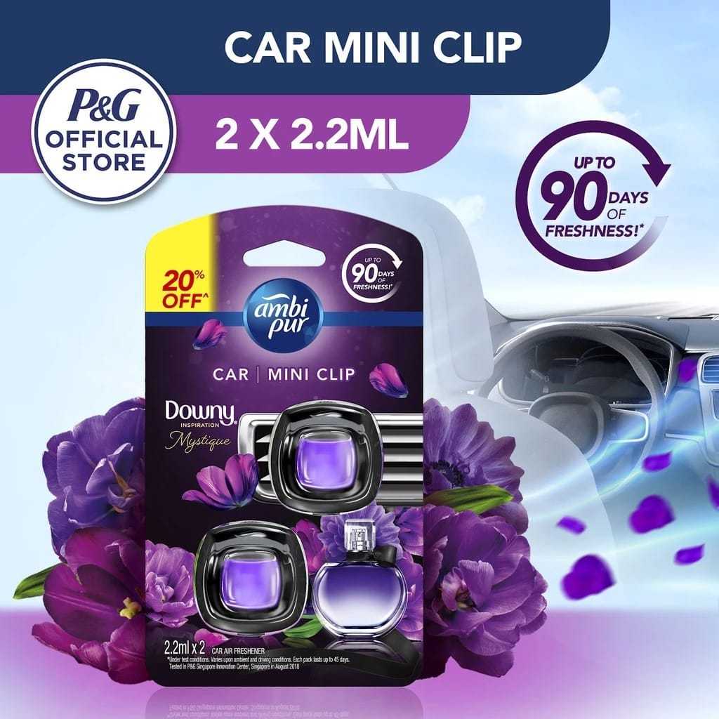 Ambi Pur Car Air Freshener Mini Clip (2.2ml x 2) | Shopee Singapore