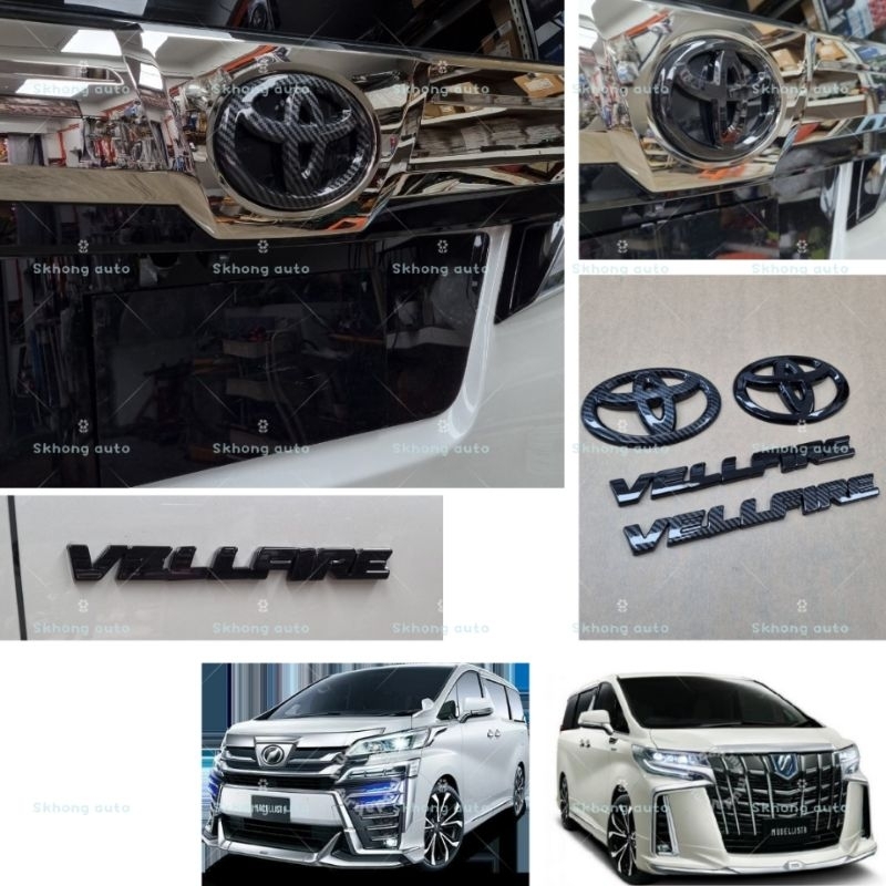 Toyota alphard vellfire 2015-2023 anh30 rear logo emblem pnp frame ...