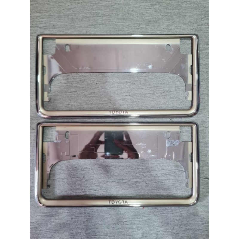 Frame Plate Toyota Gold Japan Vios Voxy Noah Altis Corolla | Shopee ...