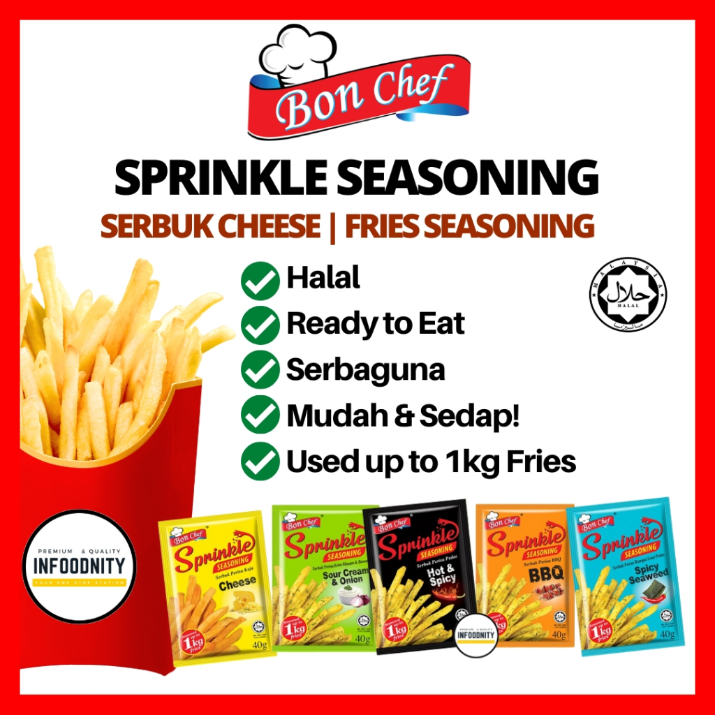 BON CHEF Sprinkle Bon Chef Seasoning Powder Fries Seasoning Fries ...