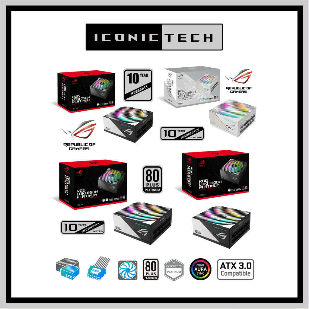ASUS ROG LOKI SFX-L 750W / 850W / 1000W / 1200W (AXT3.0) 80 PLUS ...