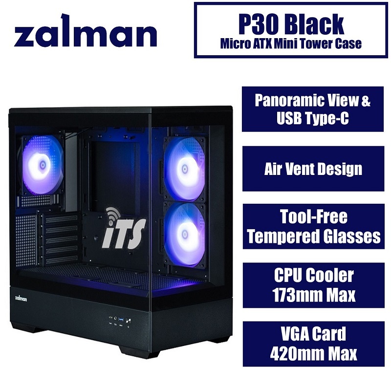 Zalman P30 Micro ATX Mini Tower Computer Case (Black / White) | Shopee ...