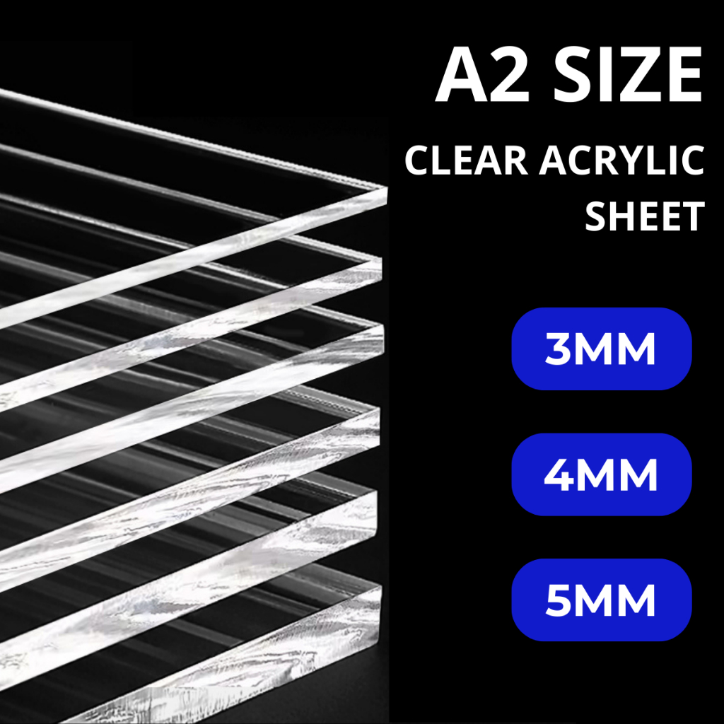 PRINT SOURCE - A2 Size Clear Acrylic Sheet - Laser Cut | Shopee Singapore