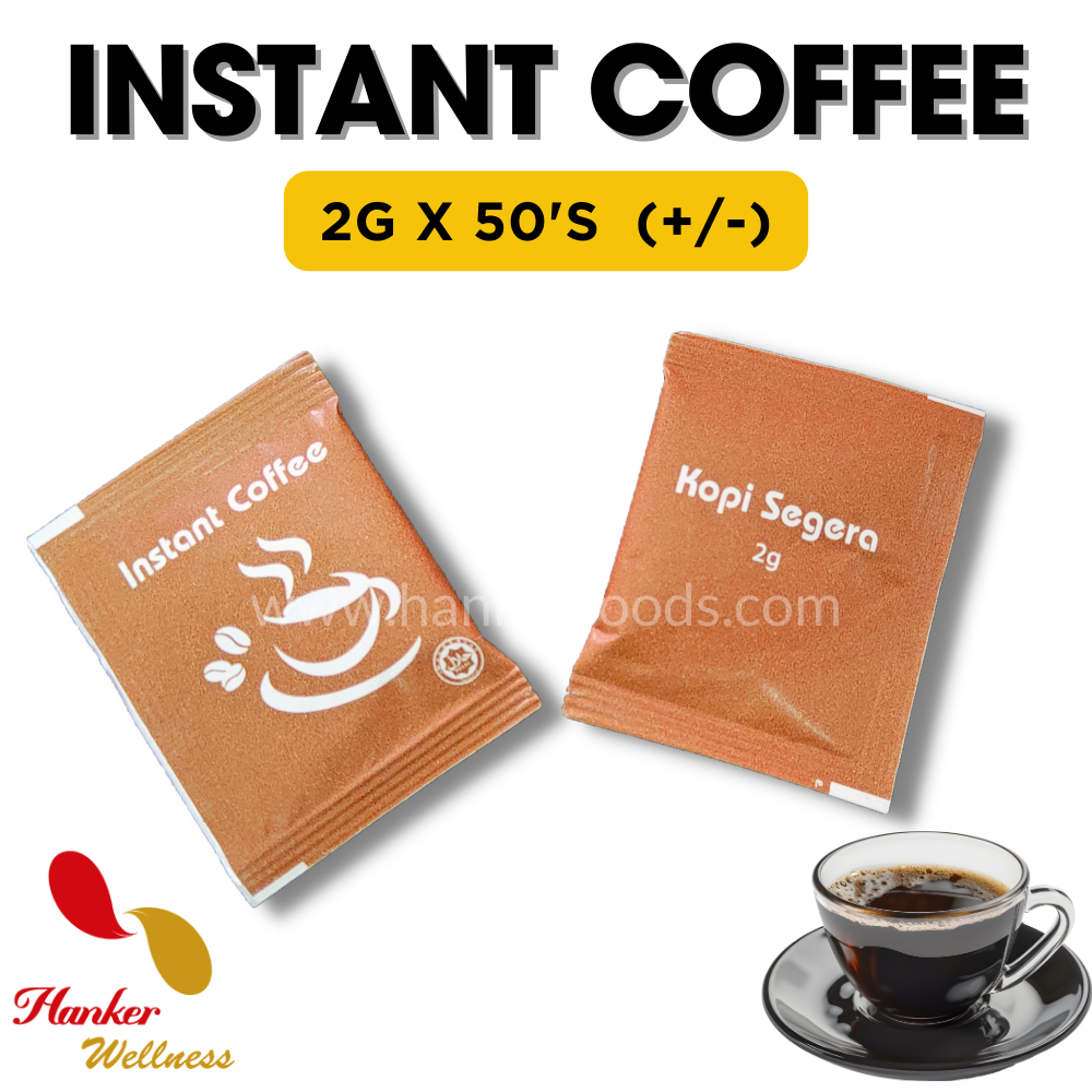 Hankers Instant Coffee Sachet (Dried Coffee Extract) 即溶咖啡 Kopi Segera ...
