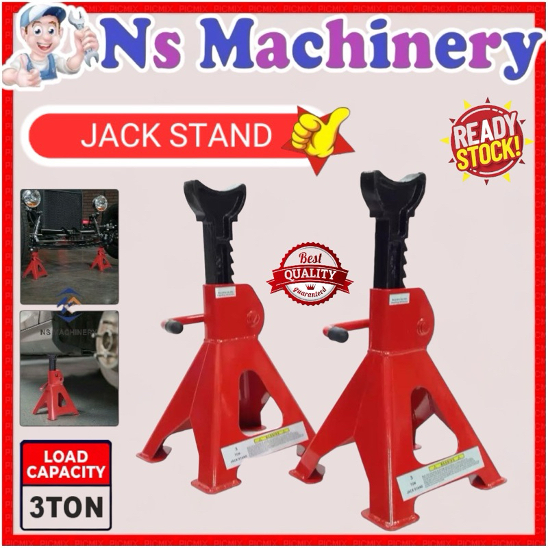 Heavy Duty Double Safety Car Jack Stands 3 TON 6 TON Stand Jack Garage ...